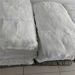 Real White Genuine Rabbit Fur Plate Rug Throw Blanket Rugs and Carpets for Living Room White 22X43in