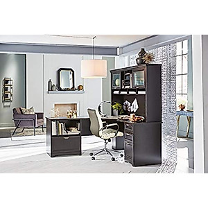 Realspace Magellan Performance 71"W L-Shaped Desk, Espresso