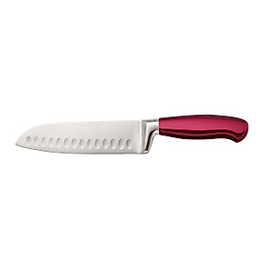 Hampton Forge Essencut Argentum Clear Blade Guard Santoku Knife, 7, Stainless Steel