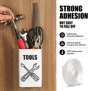 Maxwel Manufacturing Double Sided Tape Heavy Duty - 1/2 in 10 Ft Acrylic Sticky Mounting Tape Clear Removable Strong Two Sided Adhesive for Sign/Photo/Poster/Picture Mount(Pack of 1 Roll)