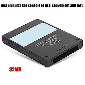 Ymiko Memory Card 8M/16M/32M/64M MCboot Memory Card Game Data Saver for PS2 Console (32M)