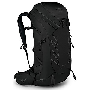 Osprey Talon 36 Men's Hiking Backpack, Stealth Black, Small/Medium