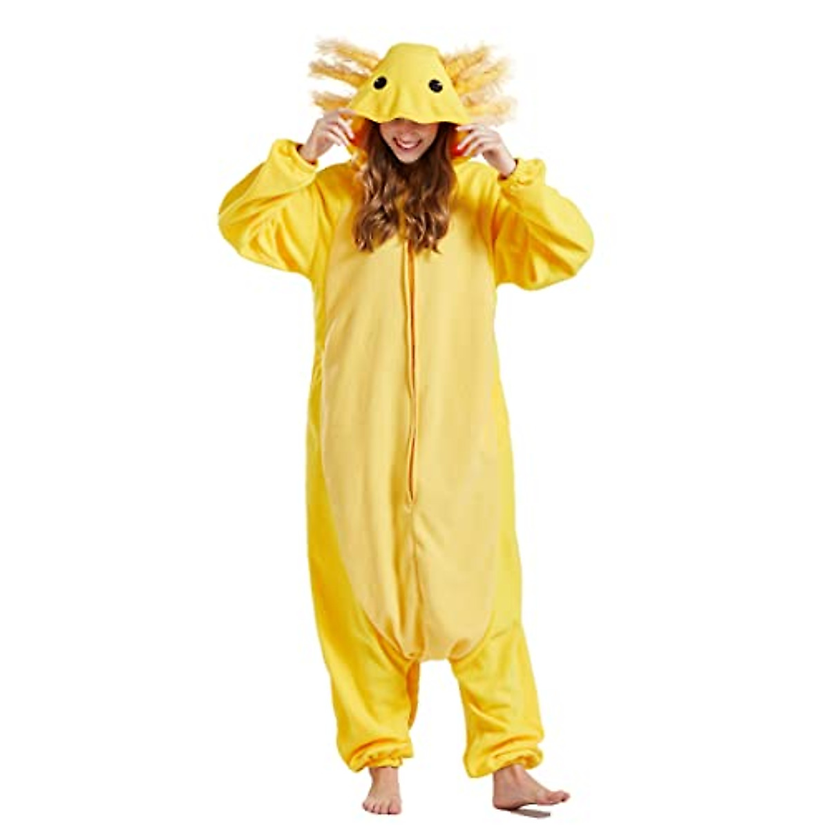 DELEY Unisex Adult Animal Sleepwear Warm Onesies Pajamas Cosplay Homewear Anime Costume