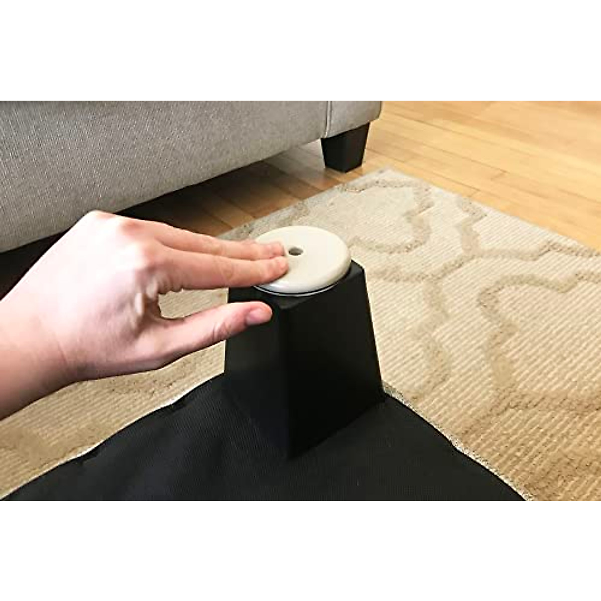 Shepherd Hardware 9454 2-1/2-Inch Round, Adhesive Slide Glide Furniture Sliders, 4-Pack , Beige