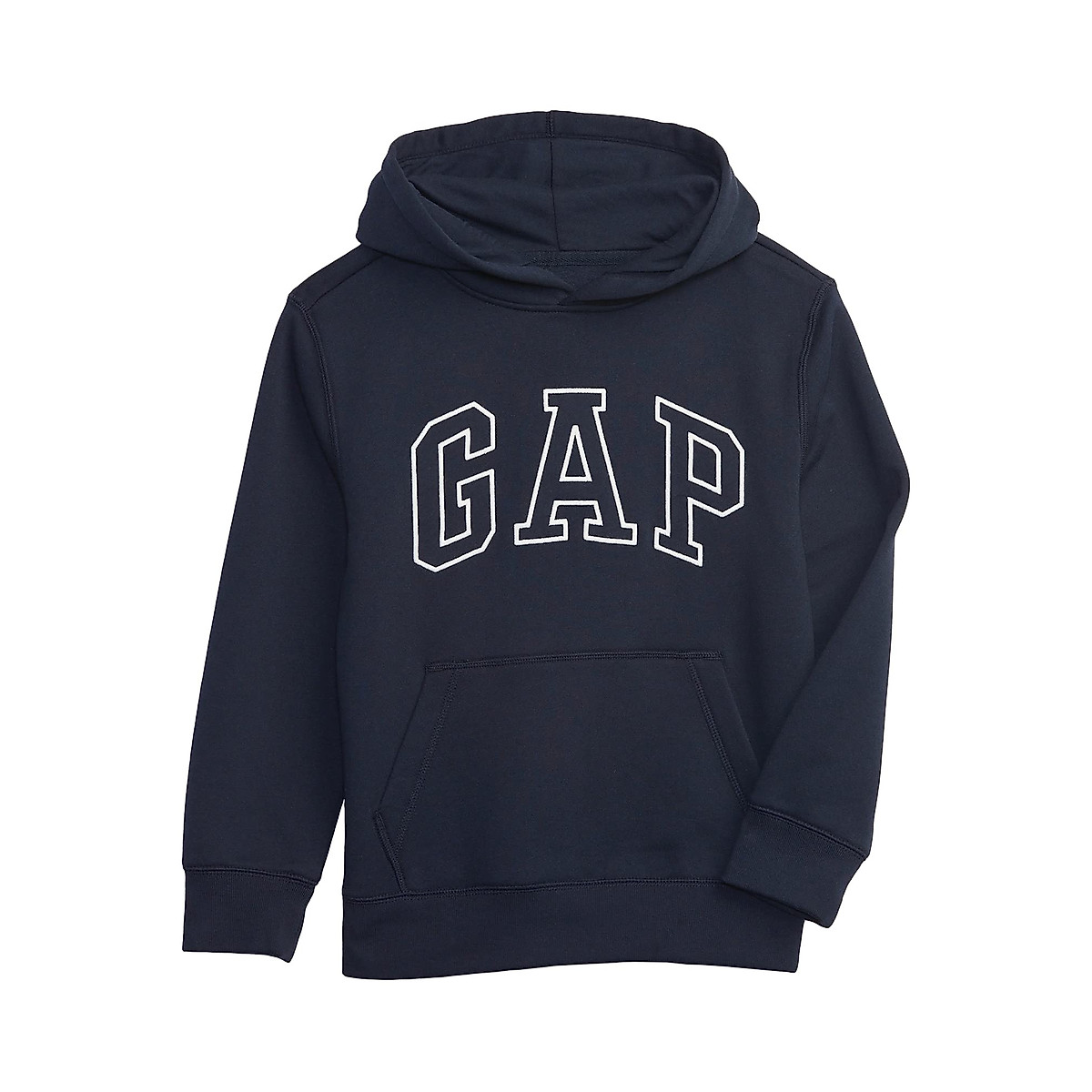 GAP boys Logo Hoodie Sweatshirt, Brazen Brown, Medium US