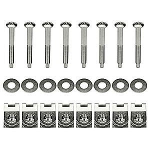 Truck Bed Mounting Hardware Kit Compatible with Ford F250 F350 F450 F550 Super Duty Truck 1999-2016 Replaces 924-311, W706640-S900, W706641-S900, W708770S436 (Including 8 Bolts, Captured Nut, Washers)