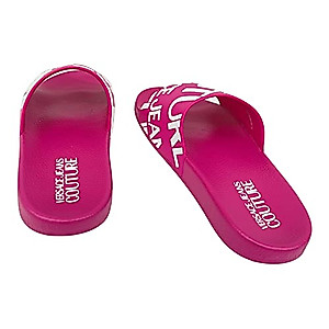 Versace Jeans Couture Women Slides Fuchsia 8 US