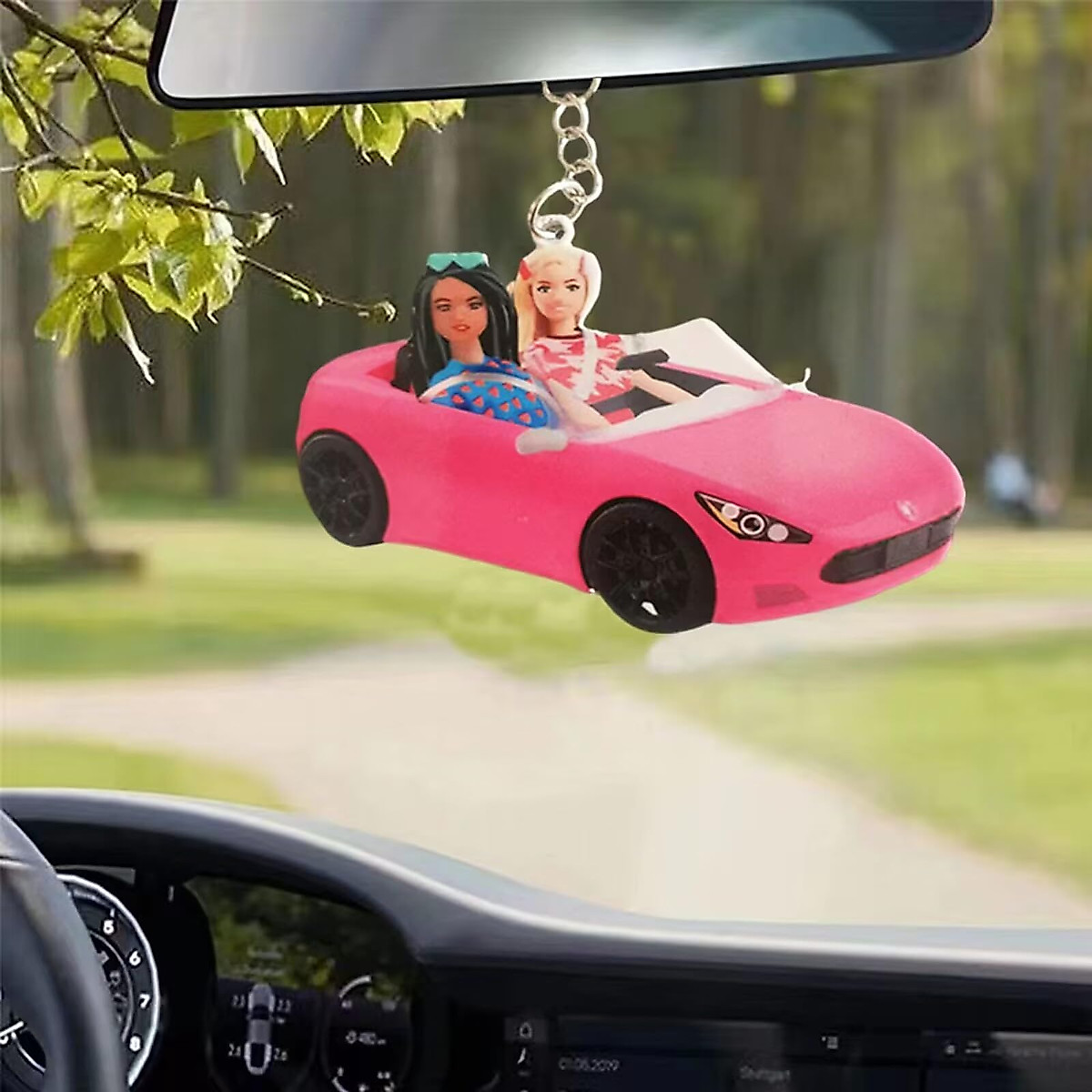 Dymuchi Style 3D Printed Personalized Key Rings, 5 Piece Acrylic Cute Key Charms, School Bag Charms, Tote Bag Charms (5pcs)