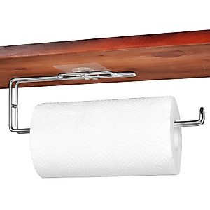 Under Cabinet Paper Towel Holder,ECROCY Paper Towel Rack,Wall Mount and No Drilling - Stainless Steel