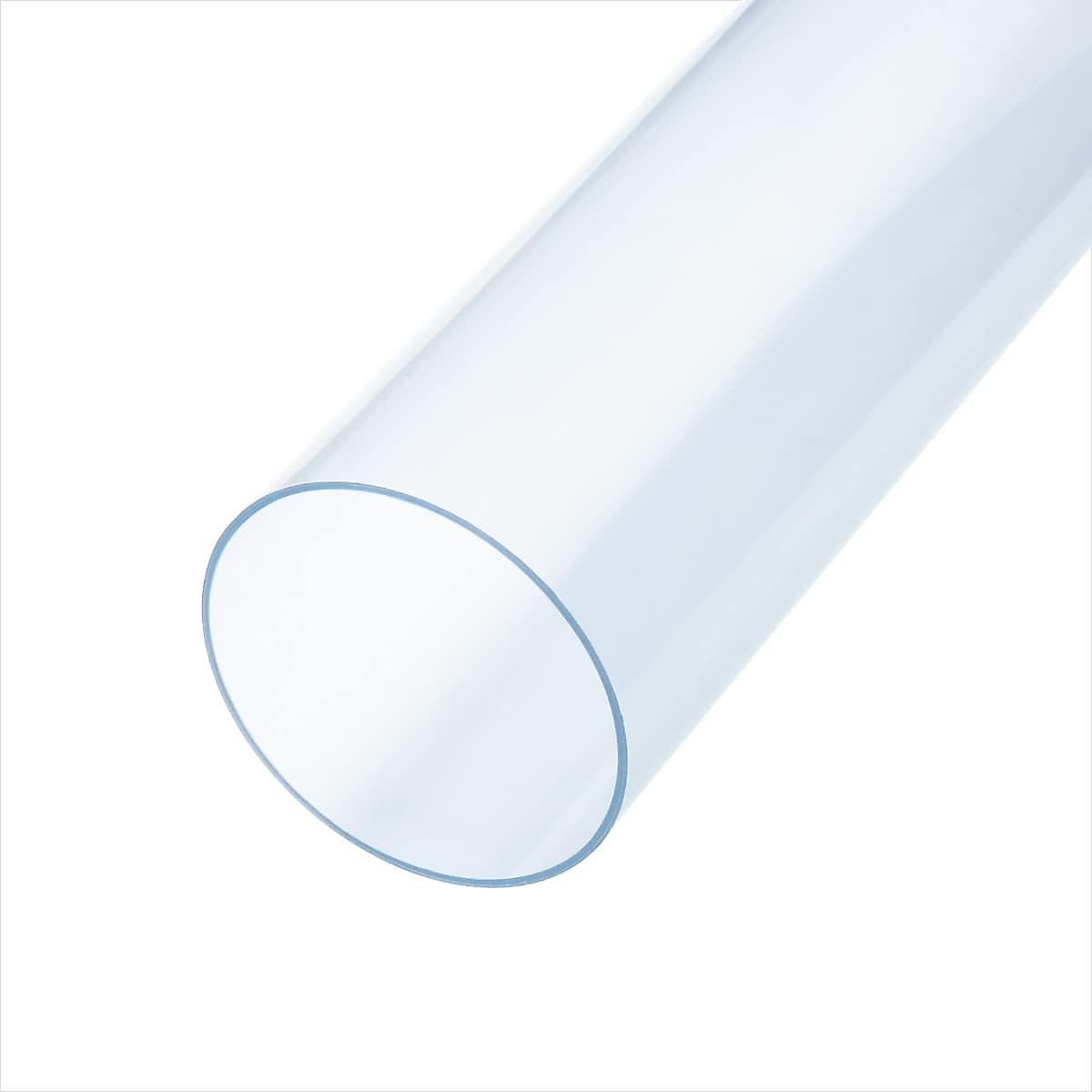 POWERTEC 70272-P4 Clear PVC Pipe 4" x 36" Long, 4PK, Rigid Plastic Tubing for Dust Collection Hose & Fittings