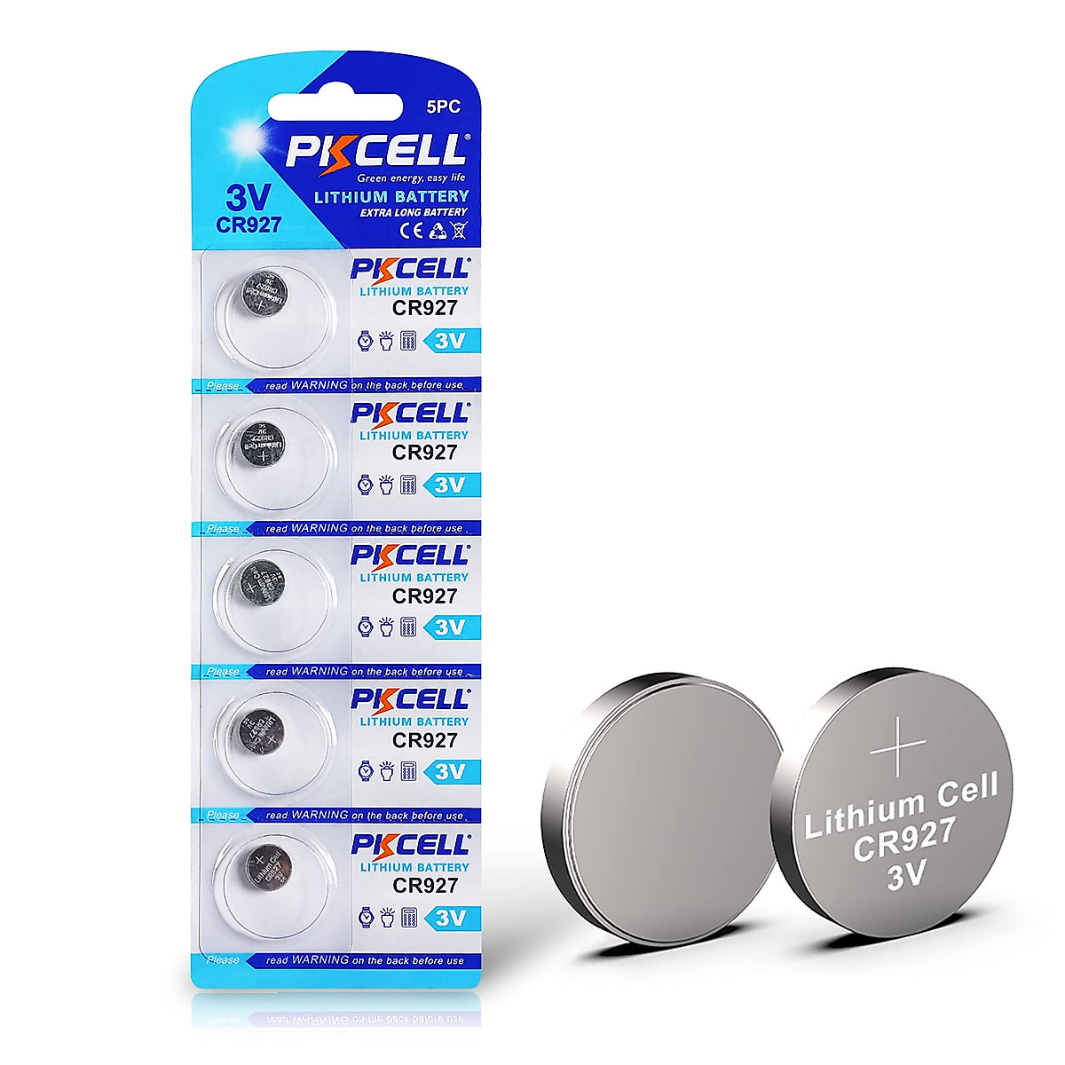 CR927 Batteries BR927 DL927 3V Lithium Button Cell Batteries 50Pcs