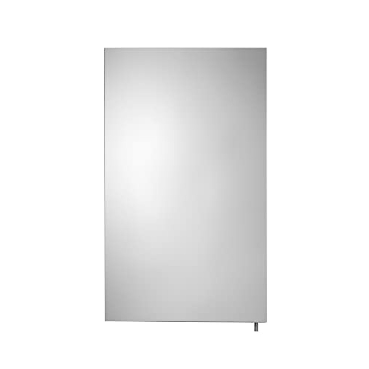Croydex Finchley Single Door, Surface Mount Flexi-Fix Easy Hanging System Medicine Cabinet, 16 in (W) x 26 in (H) Stainless Steel