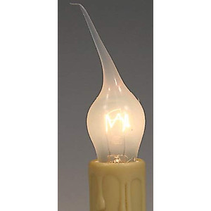 Creative Hobbies® 6 Watt, S6 Shape, Silicone Dipped, Country Style, Electric Candle Lamp Chandelier Light Bulbs, Individually Boxed, Wholesale Pack of 6 Bulbs