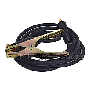 RIVERWELD 200A Groud Earth Clamp 10-25mm2Plug 3 Metre Lead 16mm2 Wire Fit MMA ARC Welder