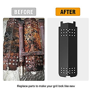 BBQ-PLUS Grill Replacement Parts for Charbroil Classic 360 3-Burner 463773717 G215-0203-W1 G320-0200-W1A,Heat Plates, Grill Burner, Carryover Tube for Char Broil Classic 280/American Gourmet 2 Burner