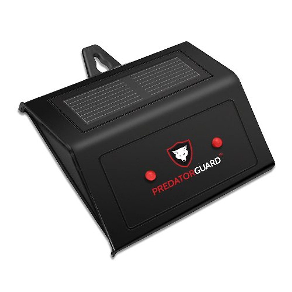 Solar Powered Predator Deterrent Light Scares Nocturnal Nuisance Animals Away - Nightime Deer Coyote Raccoon Wild Animal Repellent Device - Chicken Coop Accessories - Red LED Eyes