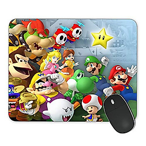 Personalized Non-Slip Gaming Mouse Pad, Super Mario Brothers Mouse Pad, Office Computer Supplies Mouse Pad