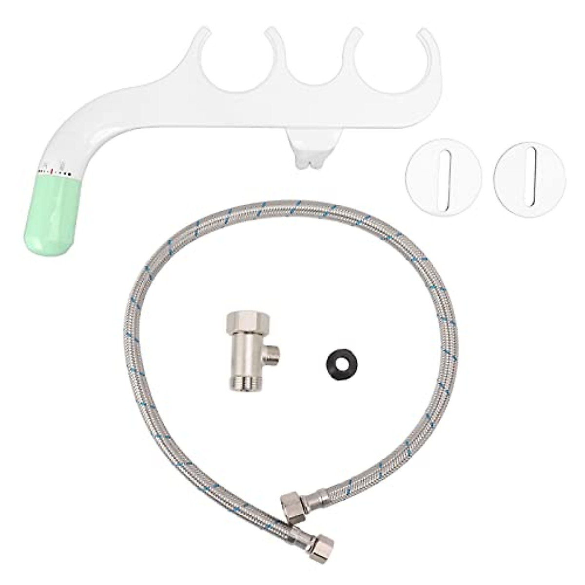 Ultra Slim Bidet Attachment, Easy Installation, Washer with 7/8 Copper Tee for Toilet