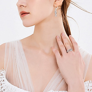 STARCHENIE Infinity Promise Ring 925 Sterling Silver Angel Wings Heart Ring for Women Size 8