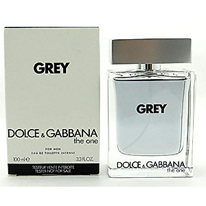 Dolce & Gabbana The One Grey For Men Eau De Toilette Intense Spray 3.4 Ounce (Tester)
