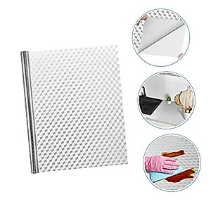 BESTonZON Shelf Liner 1 Roll Kitchen Greaseproof Stickers Foil Stickers Stickers Tile Stickers Sticker Kitchen Sticker for Grease Proof Decorative Wall Decals Oil PVC, Pet Drawer Liner