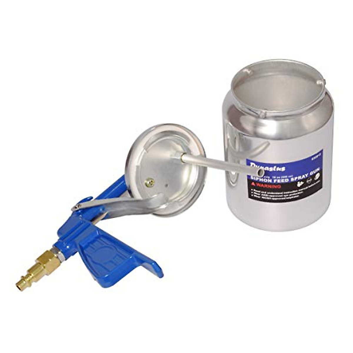 Dynastus Suction Feed Siphon Air Spray Gun for Spraying Oil-Based or Latex Paints, with Filtering and Cleaning Kits