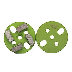 Metal Diamond Floor Polishing Pads 3-Pcs Concrete Grinding Discs 30 Grits