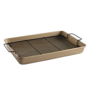 Nordic Ware High-Sided Oven Crisp Baking Tray Nonstick Bakeware, Half Sheet