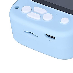 FASJ 1080P Digital Camera, Lightweight Child Camera Cute Mini for Gift for Educational Toy(Blue)