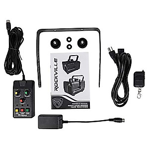 Rockville ROCKHAZE 700 CFM DMX Haze Machine Water Based DJ/Club Hazer and (2) Remotes