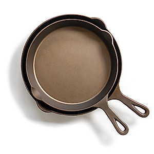 Lancaster Cast Iron No. 10 Skillet - 11-5/8-Inch Pre-Seasoned Heirloom Pan - Made in USA