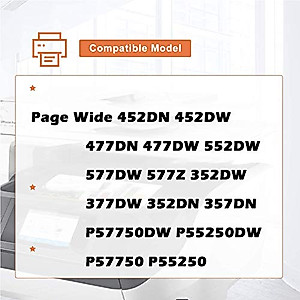 JJRY 973X Link Cartridge for HP,Compatible with 452DN 452DW 477DN 477DW 552DW 577DW 577Z 352DW 377DW 352DN 357DN Printer,high Yield Cartridges Combination