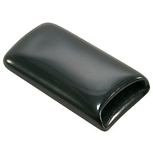 Caplugs 99392524 Plastic Rectangular Finishing Cap with Flat End Grip. VRF-062X650-16, Vinyl, Length 1.000" ID 0.650", Black (Pack of 40)
