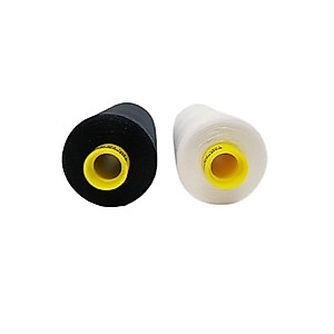 Ho Bindaass || Thread Sewing Set - 420 Yards per Spool 3 ply Polyester Thread Black and White (𝔇𝔢𝔰𝔦𝔤𝔫 2)