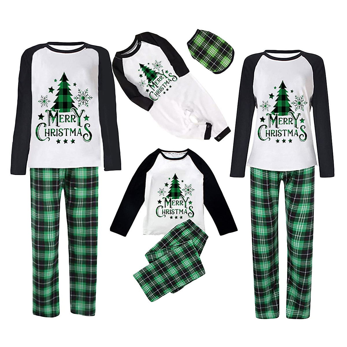 Awoscut Family Matching Pajamas Christmas Pjs Holiday Nightwear Sleepwear Sets Long Sleeve Pjs(S#697, Dad, XL)