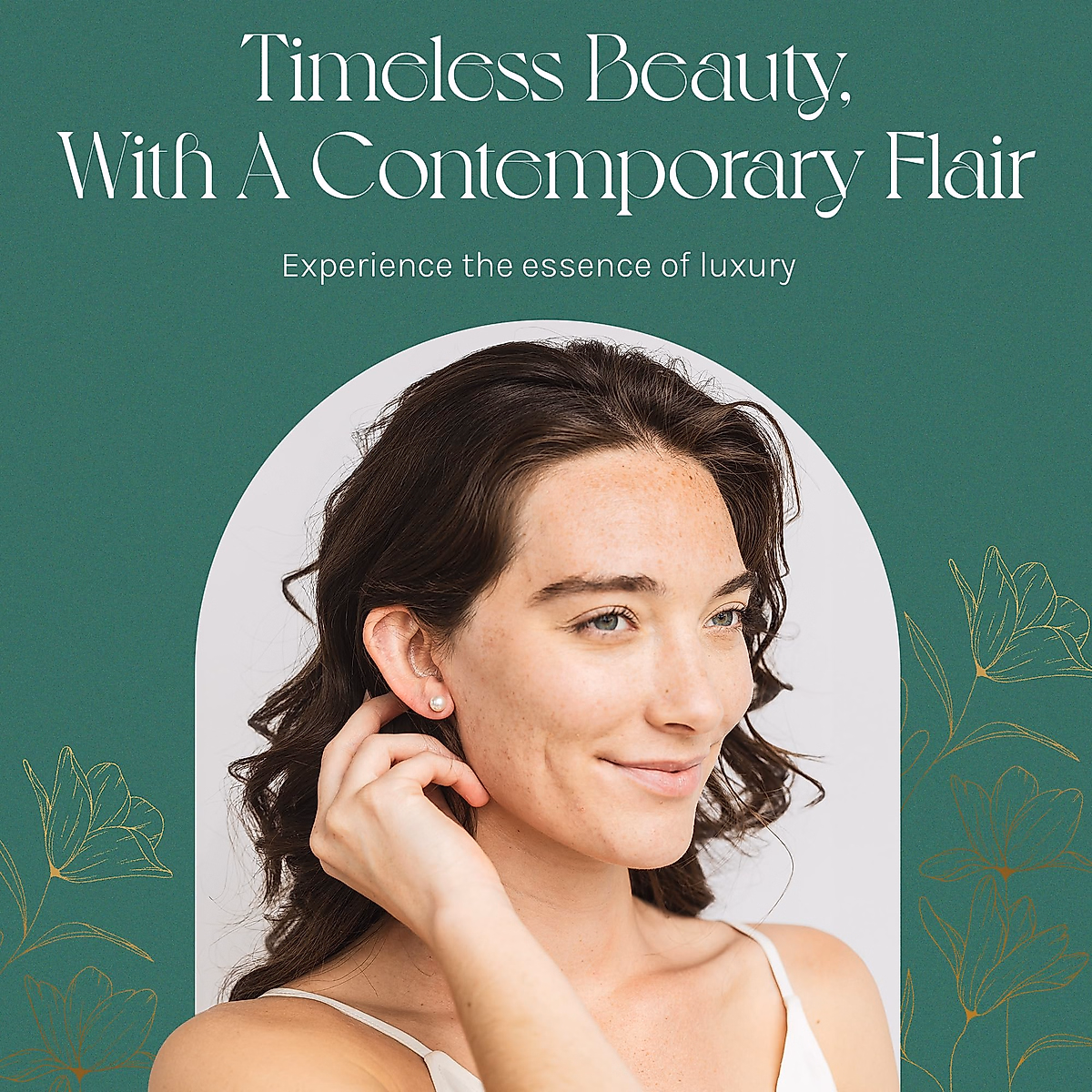 ISAAC WESTMAN Nickel Free Sterling Silver White Freshwater Cultured Pearl Stud Earrings, Hypoallergenic Earrings with Genuine Cultured Pearls, Flat Back Button Pearl Earrings (6 mm)