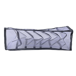 QBQBY 6/7/11 Grids Washable Wardrobe Clothes Organizer Jeans Compartment Storage Box Foldable Closet Drawer Organizer Clothes Drawer Mesh Separation Box Portable Clothes Wardrobe,Grey 2