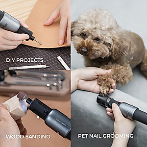 HOTO 35 In 1 Cordless Rotary Tool Kit Bundle with 60 Pcs Rotary Tool Accessories