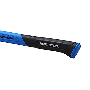 REAL STEEL Jacketed Graphite Magnetic 22 Oz Head Milled Face Framing Hammer with Straight Claw 0503