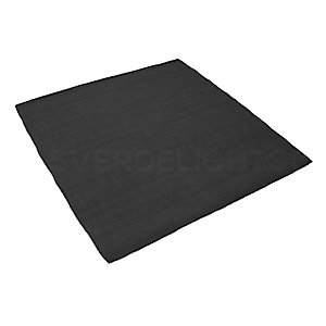 CleverDelights 48 Inch Black Burlap Square - Jute Burlap Fabric - Finished Edges - 48" x 48"