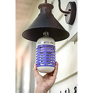 White Kaiman UV-A 5WATT Bug Zapper Electric Bulb for Indoor & Covered Outdoors 500volts (White Zapper)