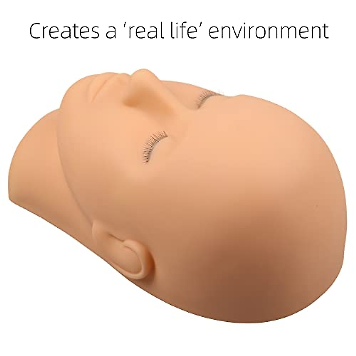 Practice Lash Mannequin Yellow Eyelid Doll Head