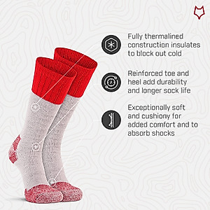 FoxRiver womens Wick Dry Outlander Heavyweight Boot & Field Mid-calf hiking socks, Grey, Large US