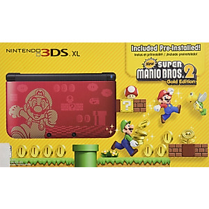 Nintendo 3DS XL New Super Mario Bros 2 Limited Edition (Renewed)