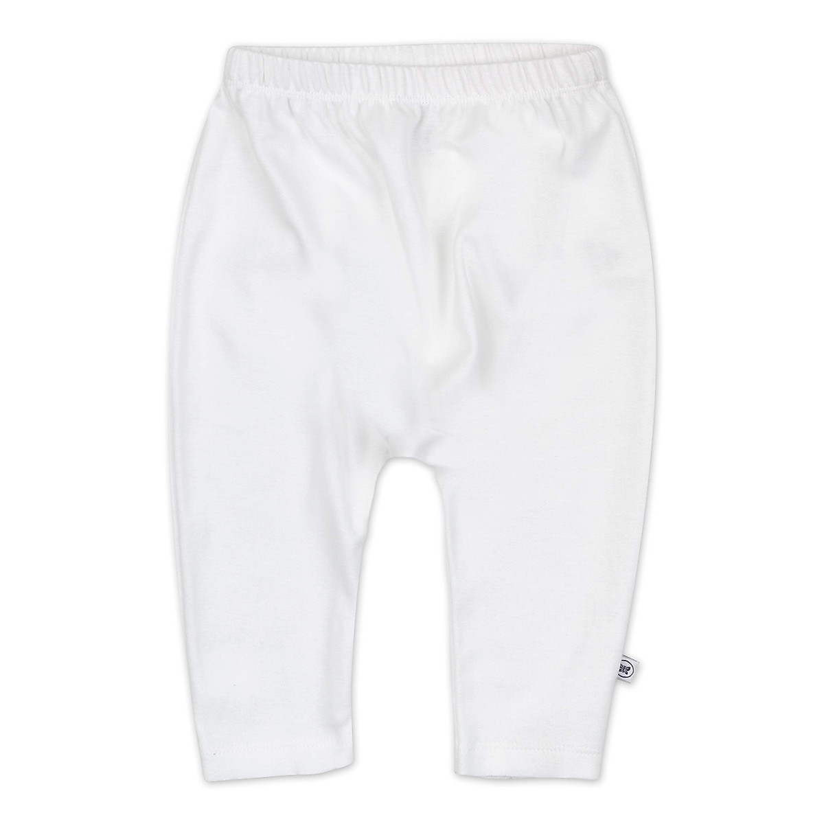 Honest Baby unisex baby Cuff-less Multi-pack Honest Organic Cotton Cuff Less Harem Pants Multi Pack 4 Pack Bright White 0 3 Months, Pure White, 0-3 Months US