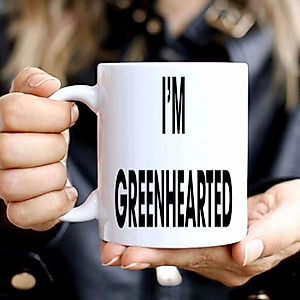 Gifts for Couples - Heart & Avocado System Design for Your Partner on Valentines Day, Unique Grey Multicolor Sweat 11 Oz White Ceramic Coffee Mug