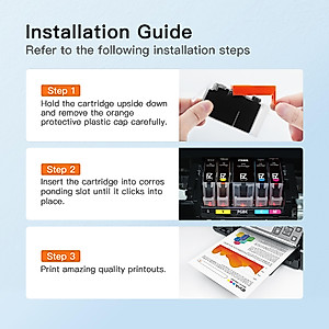 E-Z Ink (TM) Compatible Ink Cartridge Replacement for Canon CLI-271XL CLI 271 XL Compatible with PIXMA TS8020 TS9020 MG7720 Printer (Gray, 3 Pack)