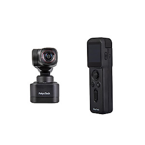 FeiyuTech Pocket 3 kit -Remote Handle&Camera 4K 60FPS Camera with Handheld 3-Axis Stabilizer, Pocket Action Camera, AI Tracking, Detachable Handle, Magnets for YouTube TikTok Video Vlog