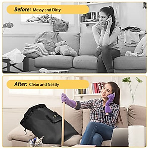 aceyoon 2PCS Extra Large Travel Laundry Bag, 43.5x27.6 inch Collapsible Drawstring Dirty Clothes Storage Bag Waterproof Travel Organizer Bags Fit for Home Travel and College Dorm