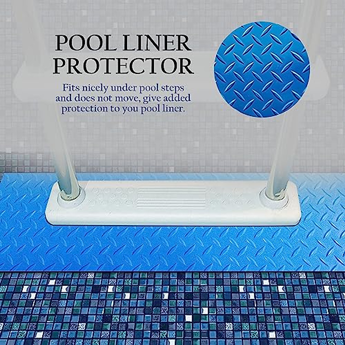 WETOZON Swimming Pool Ladder Mat for Above Ground Pools - 16" x 36" Pool Ladder Pad for Swimming Pool w/Non-Slip Texture Protective Pool Ladder Mat for Above Ground Pool Bunk Bed Ladder Pads (Willow)